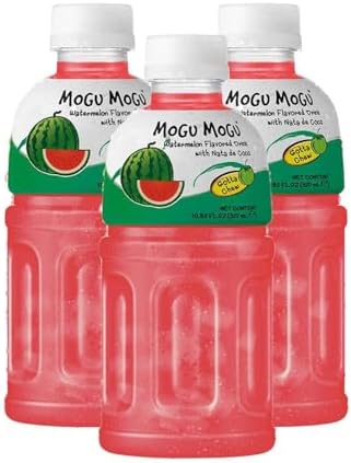 Mogu Mogu Watermelon Juice with 25% NATA De Coco (coconut jelly)| Energy Booster|Full of Fruit ...