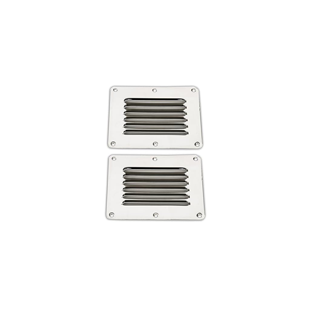 Amarine-made Stainless Steel Stamped Louvered Vent - Rectangular ...