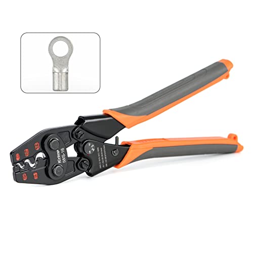 iCrimp Non-Insulated Terminal Crimping Tool, Ratchet Wire Crimper Tool ...