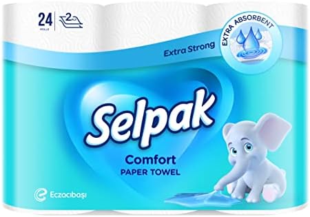 Selpak 2 Ply Kitchen Paper Towel 24 Rolls 90 Sheets price in UAE ...