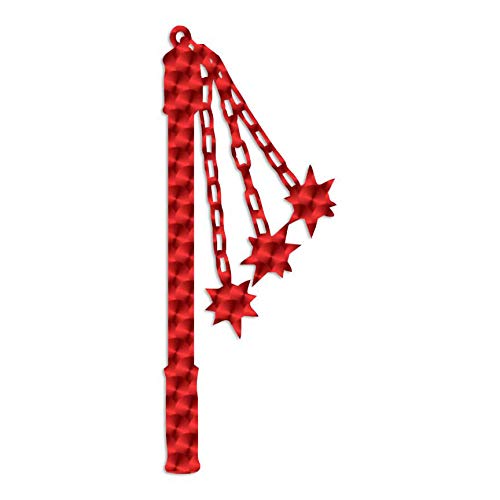 Tri Headed Flail Medieval Mace - Vinyl Decal Sticker - 3.5" X 9" - Red ...
