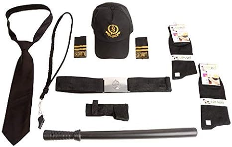 UNIFORMIC® Security Guard Accessories Full Set (Black): Amazon.in ...