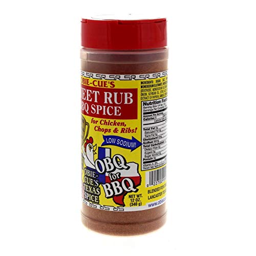 Obie-Cue's Sweet Rub BBQ Spice for Chicken, Chops & Ribs (12 oz) - pelletsmokerhq