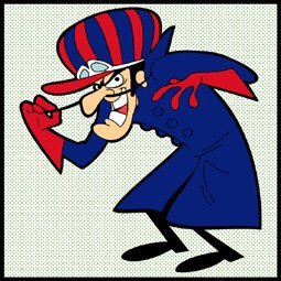 imagenation Dick Dastardly - Wacky Races - Cartoon Artwork - Framed ...