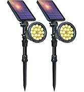 DBF Outdoor Solar Gutter Lights【Upgraded Version】Solar Fence Post ...