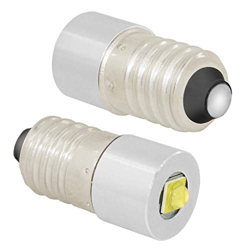 LED Flashlight Bulbs Upgrade Module E10 Base 3W DC 3.7v Replacement ...