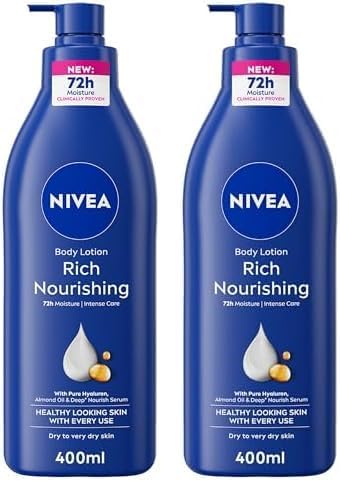 NIVEA Body Lotion for Dry to Very Dry Skin, Rich Nourishing, 5in1 ...