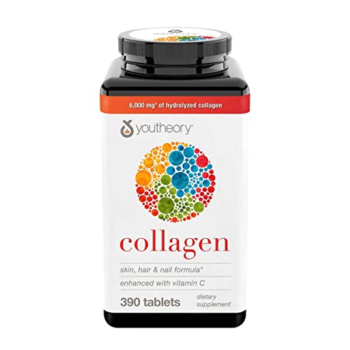 Youtheory Collagen Advanced Formula,Skin, Hair and Nails Enhanced with ...