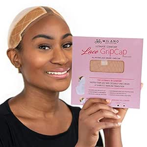 Amazon.com : MILANO COLLECTION Lace Wig Grip Cap for Women | Stocking ...