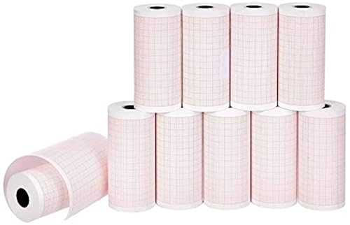 LongTeco ECG Paper EKG Paper 80mm x 20m Premium Thermal Recording Paper ...