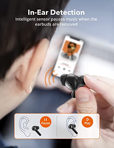 Active Noise Cancelling Earbuds, True Wireless Earbuds with 6 Mics for ...