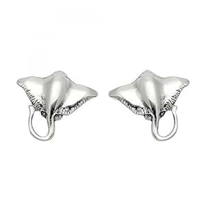 Amazon.com: Sterling Silver Stingray Stud Earrings: Jewelry