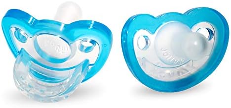 RAZBABY JollyPop Baby Pacifier Plus, 3m+, Double Pack, Blue, 2 Count ...