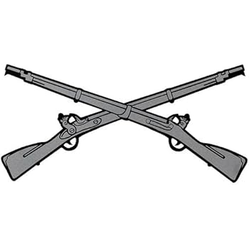 Amazon.com: Infantry Crossed Rifles Clear Decal: Automotive
