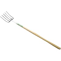 Amazon.com : Forgecraft USA 5 Tines Manure Pitch Fork : Garden Forks ...