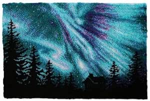 Amazon.com: Herrschners Aurora Borealis Latch Hook Kit