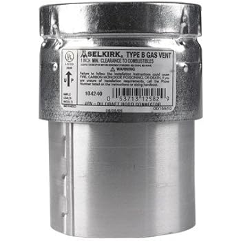 Selkirk Draft Hood Connector Single Wall 3 " #3rv-Dhc Type B Al 500 Deg ...