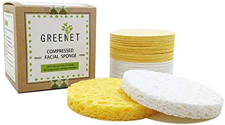 Greenet Compressed Facial Sponges for Natural Beauty, Exfoliation, and ...