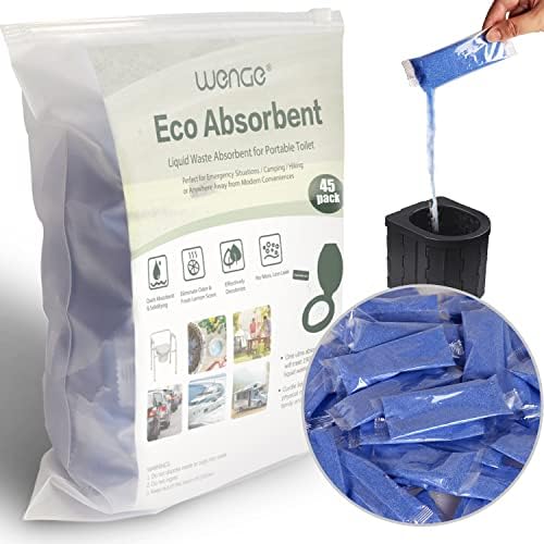 Wenge Potty Chemicals, Portable Toilet Powder - 45 Pack - Lemony scent ...