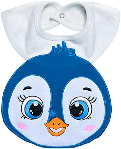 Baby Shoora Cotton Bib Shape penguin For Unisex-Dark Blue price in ...