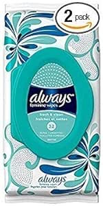 Amazon.com: Always Feminine Wipes, Fresh & Clean, 32 Wipes (Pack of 2 ...