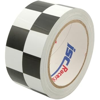 Amazon.com: ISC Checkerboard Black and White Checkerboard Tape: 3 in. x ...