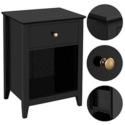 Yaheetech Bedside Table Cabinets Nightstands at Pamela Beeler blog