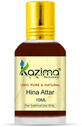 KAZIMA Unisex Pure Natural Hina Attar Undiluted Perfume,10ml (Non ...