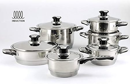 Casalinghi Letizia Blumenthal Bavaria Pot and Lid Set, Blue: Pots ...