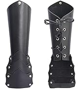 Amazon.com: GelConnie Leather Gauntlet Wristband Medieval Bracers ...