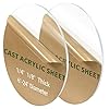 2 Pieces 1/8" Round Plexiglass Sheet, 11 Inch Diameter Clear Acrylic ...