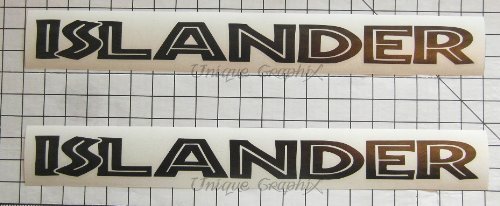 Buy Jeep Wrangler Islander Vinyl Hood Decal Emblem 1 pair Online at ...