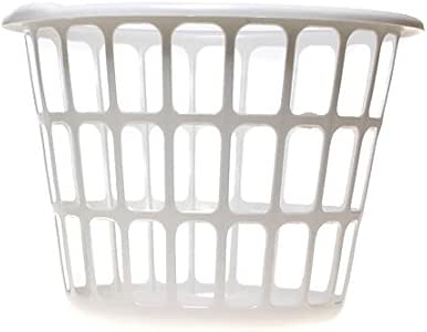 Amazon.com: Smarthome Round Plastic Laundry Basket (White): Home & Kitchen