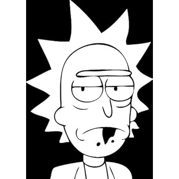 Amazon.com: Tiny Rick Window Peeker - 8.0"x4.0" - vinyl decal sticker ...