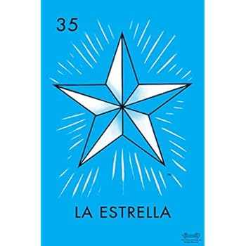 Amazon.com: 35 La Estrella Star Loteria Card Mexican Bingo Lottery Cool ...