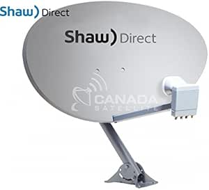 Amazon.com: Shaw Direct 75E (37") 75cm Satellite Dish Kit with Xku LNBF ...