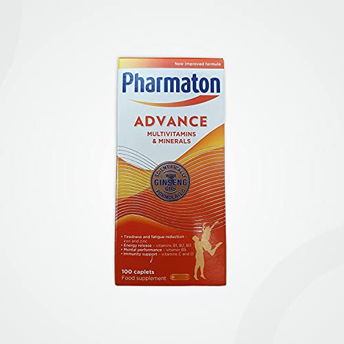 Pharmaton Advance Multivitamin and Mineral Caplets, 100 Caplets in ...