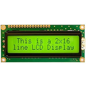 Dot Matrix LDC Display with 16 Characters x 2 Lines Green/Blue : Amazon ...
