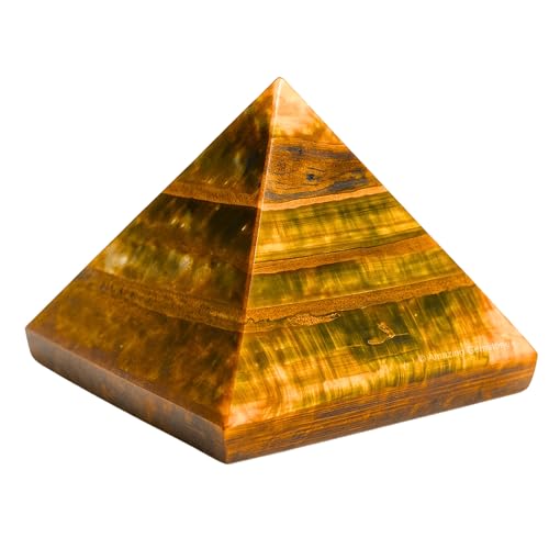 Nellite Pyramid Crystal Healing Stones - 1.5" Great Pyramid Figurine of ...