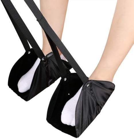 Footrest, Aitesco Adjustable Height Portable Travel Foot Rest Flight ...