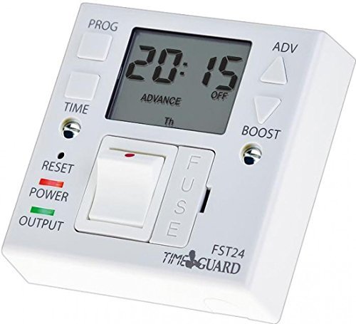 Buy 24hr Electronic Timer Switch & Fused Spur Immersion Heating Energy ...