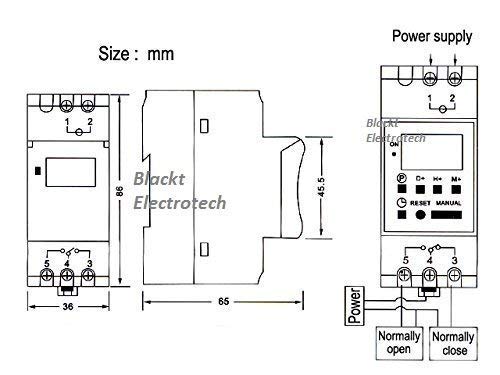 Blackt Electrotech (BT-41D) 16/240V AC Programmable Daily/Weekly ...