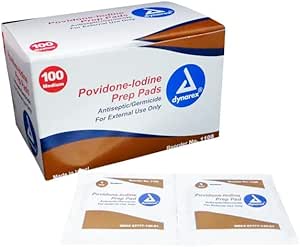 Povidone Iodine [PVP PREP PAD MD] MS60570 (100 Pads) : Amazon.ca ...