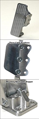 Buy Angled Billet Aluminum Foot Pedal With Foot Rest And Throttle Cable ...