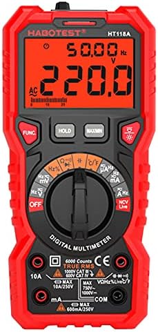 HABOTEST HT118A Digital Multimeter Auto Range Multi-meter 6000 Counts ...