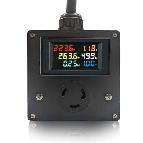 30A AC Power Meter 120-240V Voltage Current LCD Display Digital ...