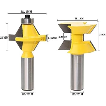 MLCS 17733 Katana 60-Degree Edge Banding Tongue and Groove, 2-Piece Set ...
