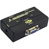 2 Port / Way VGA Monitor Switch Box: Amazon.co.uk: Electronics
