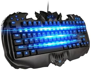Aula Si-882 Wired Gaming Keyboard 87 Keys Professional Cool Shape ...