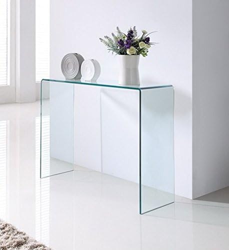 interiorsonline Glass Console Table Compact: Amazon.co.uk: Kitchen & Home
